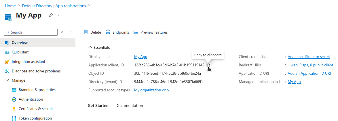 .NET MCP Server OAuth with Microsoft Entra ID