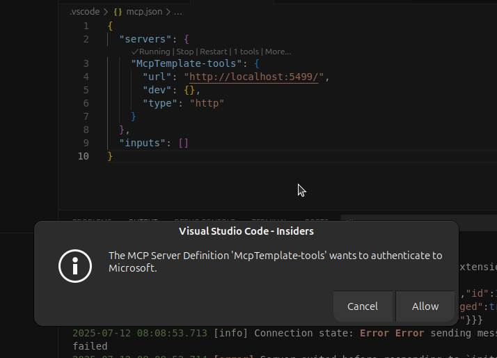 .NET MCP Server OAuth with Microsoft Entra ID